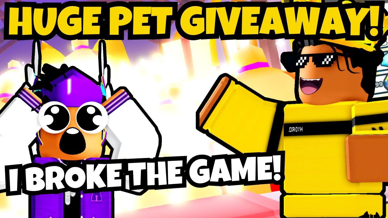 🔴GIVING AWAY 3X HUGE PETS!! - ROBLOX PET SIM X [LIVE!]🔴 - YouTube