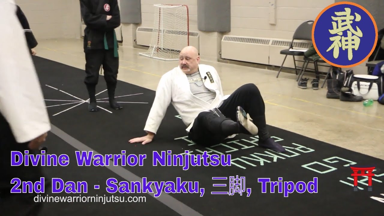 Ninjutsu, 2nd Dan - 175 - Sankyaku, 三脚, Tripod - YouTube