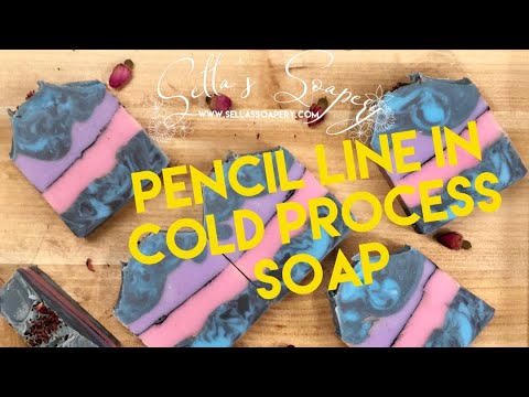 Pencil line in Cold Process Soap - YouTube