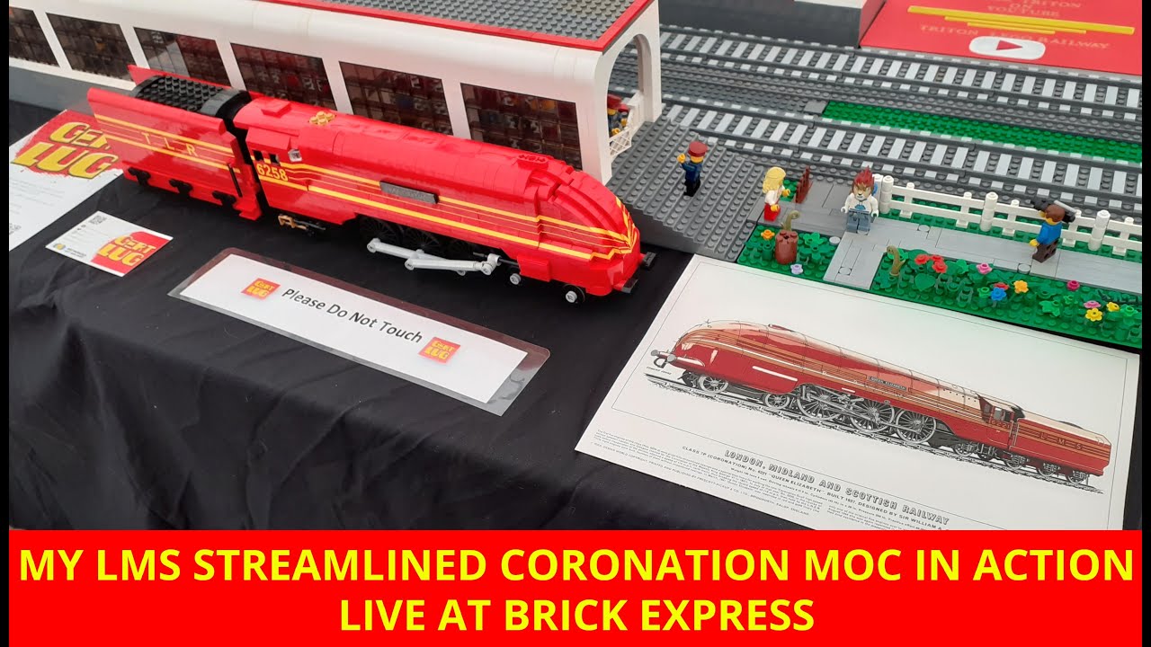 Lego streamlined Coronation MOC in action at Brick Express 2021 - YouTube