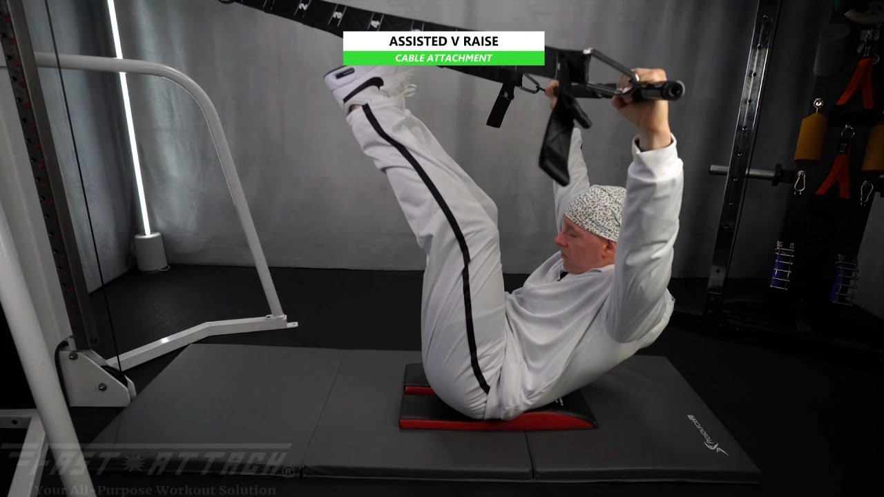Cable Assisted V Raise: Fast Attach All In 1 Fitness Strap - YouTube