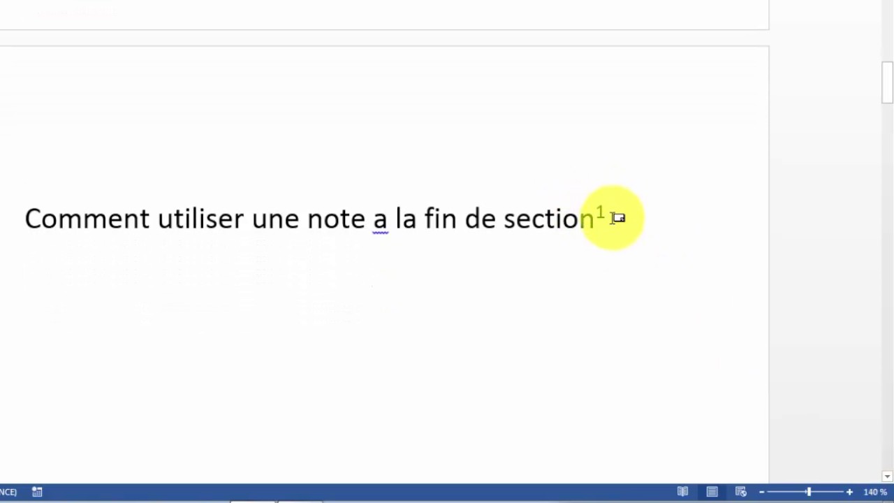 W05: Les notes - Word avancé - YouTube