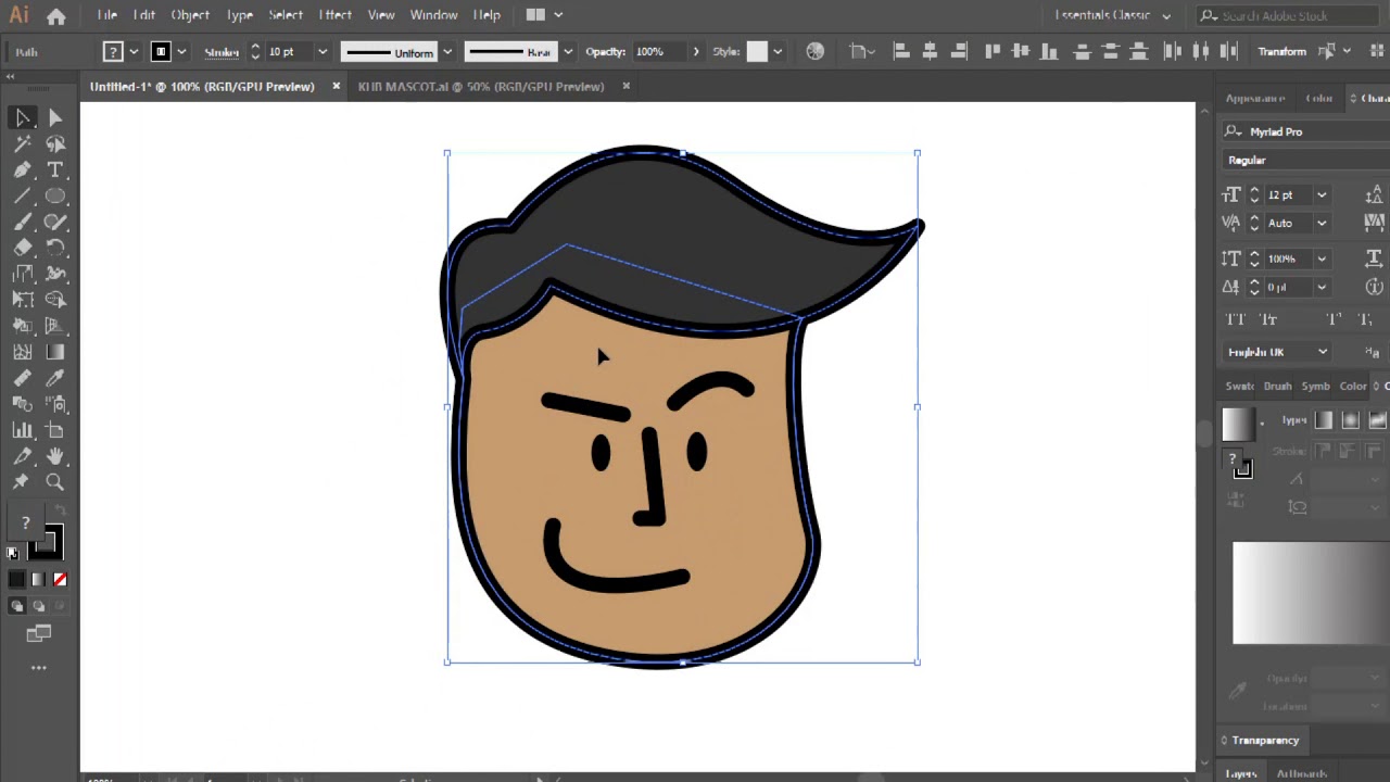 Mascot Logo KHB Web Design - YouTube