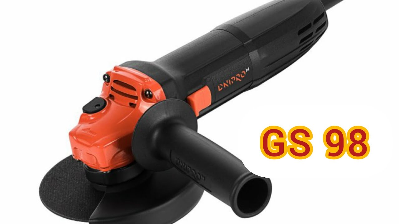 Шліфмашина кутова Dnipro-M GS-98 болгарка дніпро м д gs 98 - YouTube