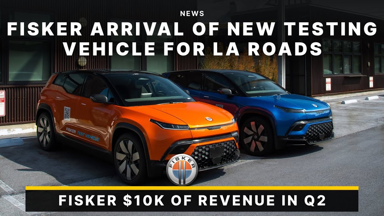 Fisker Ocean Orange Test Vehicle For LA / Q2 Revenue Reports! - YouTube