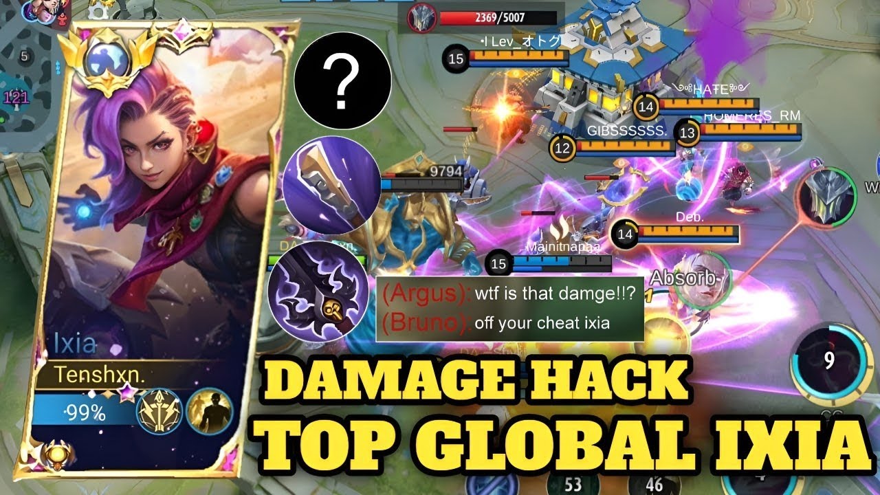 IXIA INSANE DAMAGE HACK!!? IXIA BEST BUILD 2023🔥🔥 | IXIA MLBB - YouTube