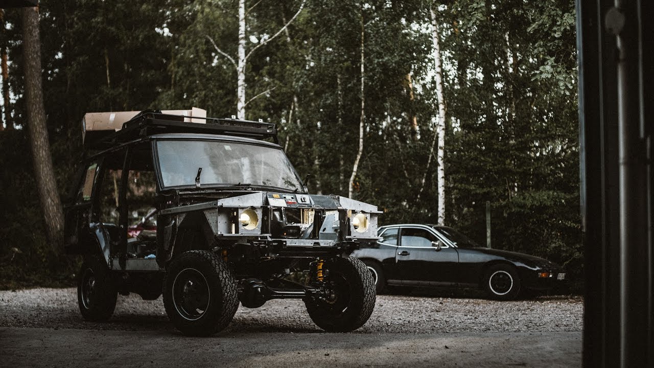 a new mask for vader (Range Rover Classic front end replacement) - YouTube