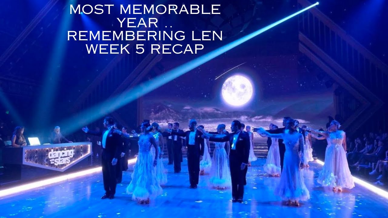 Most Memorable Year .. Len's OG Pros Return .. Dancing With The Stars ...