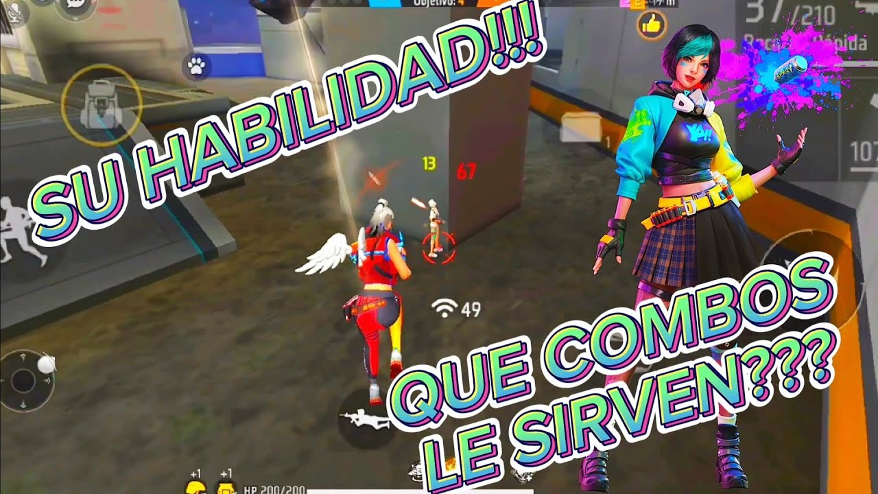FF Steffie su habilidad + combos!!! free fire #freefire #garenafreefire ...