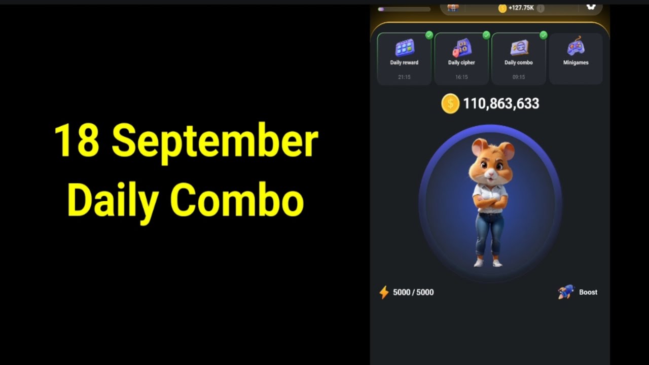 18 September Daily Combo Solved | 18 September Hamster Kombat Daily ...