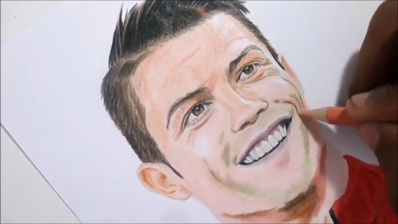 Cristiano Ronaldo Realistic Drawing with Colored Pencils - YouTube