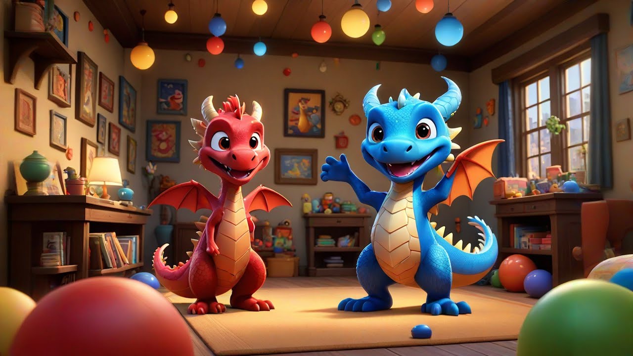 Three Little Dragons Clean Their Room + More Nursery Rhymes & Kids ...