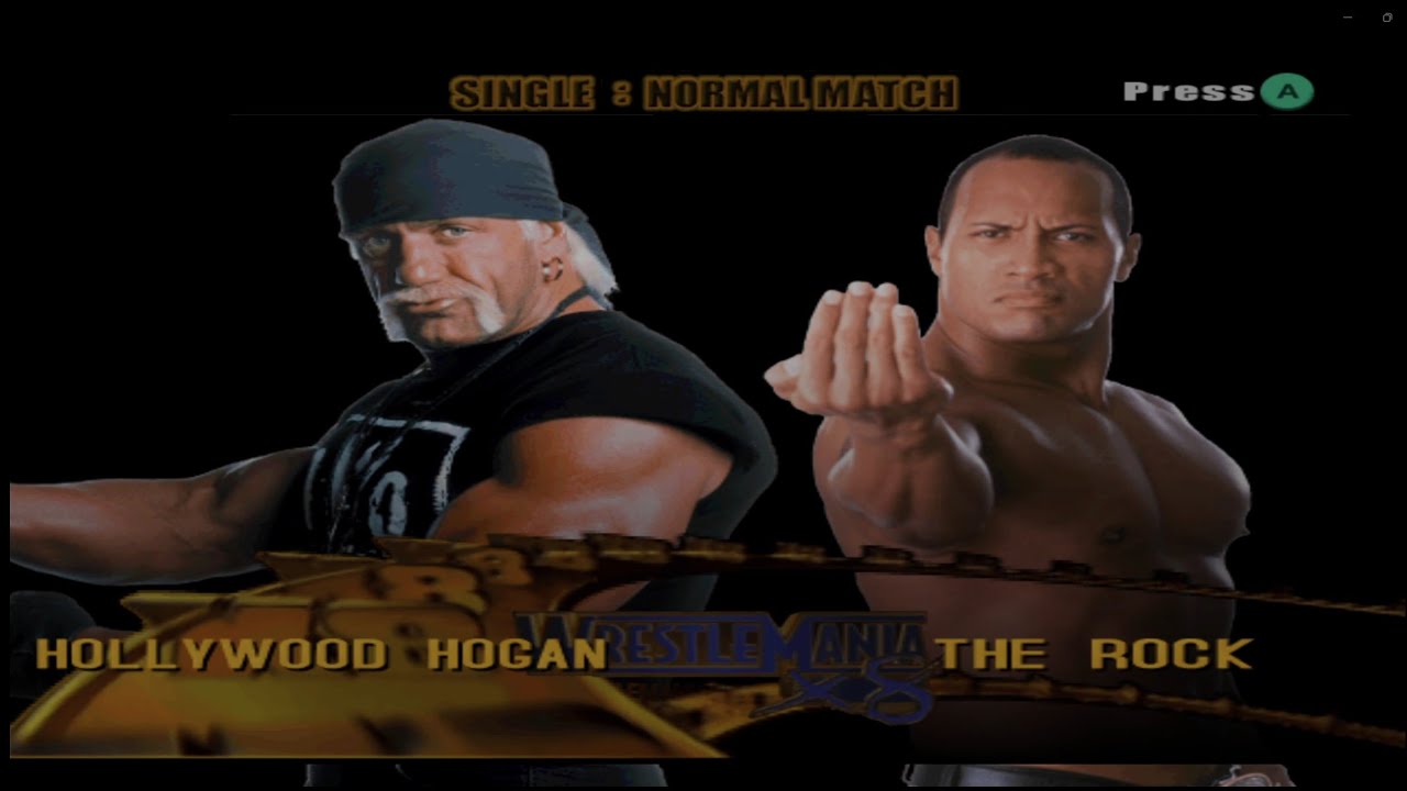Hollywood Hogan vs. The Rock: WWF WrestleMania X-8 Gameplay - YouTube