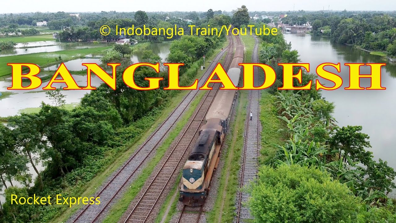 52 Years Old Rocket Express Train of Bangladesh Railway । Drone video ...