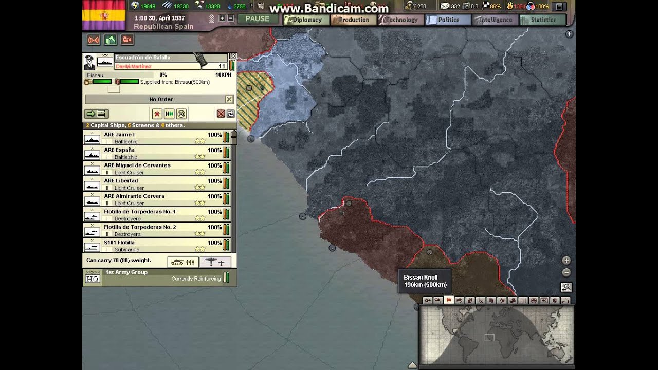Heart of iron 3 Republican Spain Part 7 Walkthrough - YouTube