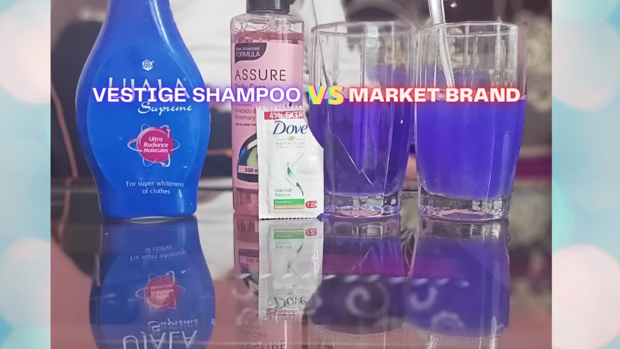 Vestige assure shampoo vs Market Brand/Assure Shampoo Demo - YouTube