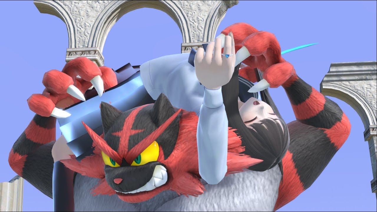 Super Smash Bros Ultimate: Incineroar Vs Shiho Kasuga (Blue Reflection ...