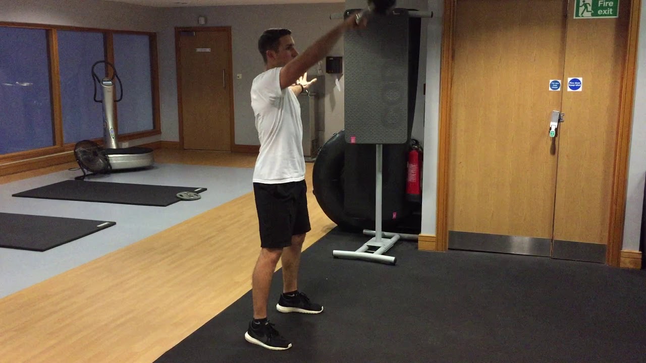 Single Arm KB Swings - YouTube