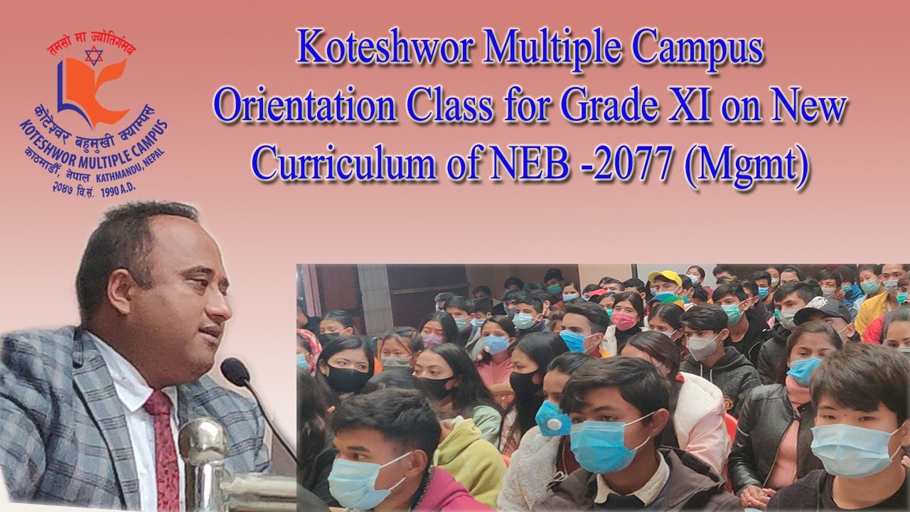 |Orientation Class for Grade XI on New Course(Management)| - YouTube