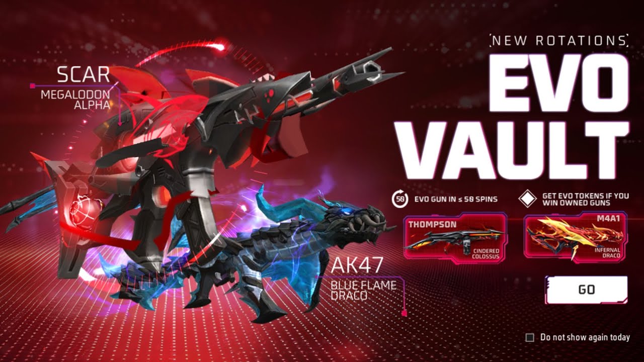 # free fire EVO VAULT new # Vivo scar 😋 EVO AK47 FIFA new event EVO ...