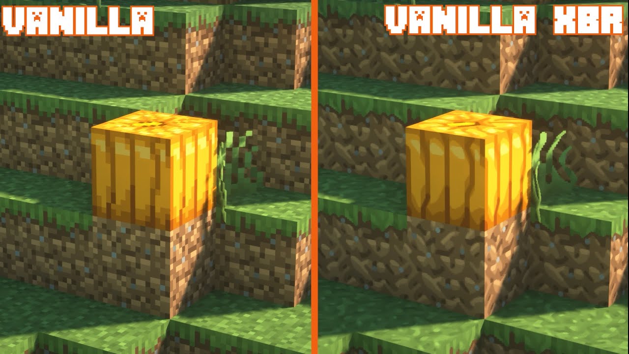 Vanilla vs Vanilla XBR | Texture Comparison - YouTube