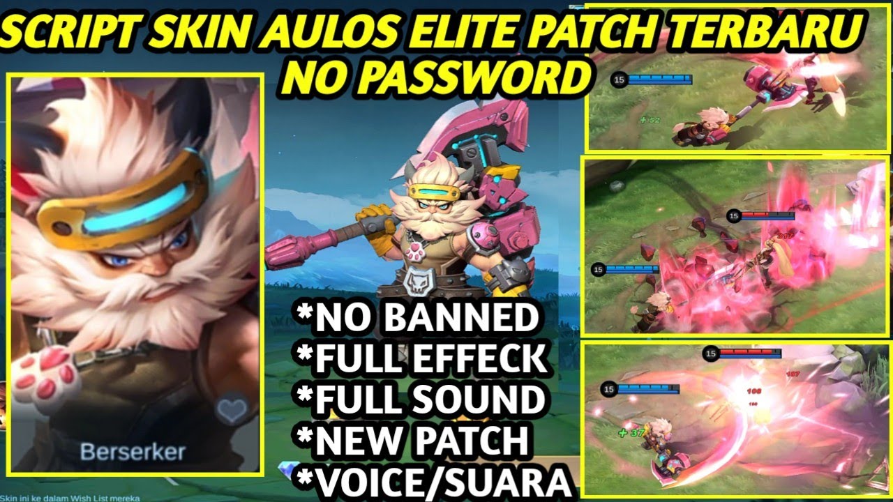 Script Skin Aulus Elite Barren Pioneer Full Effect and Voice NO ...
