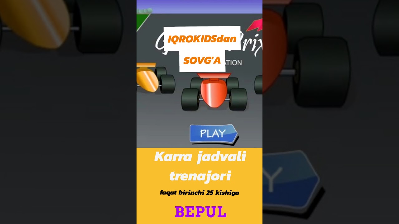 Bepul karra jadvali trenajori - YouTube