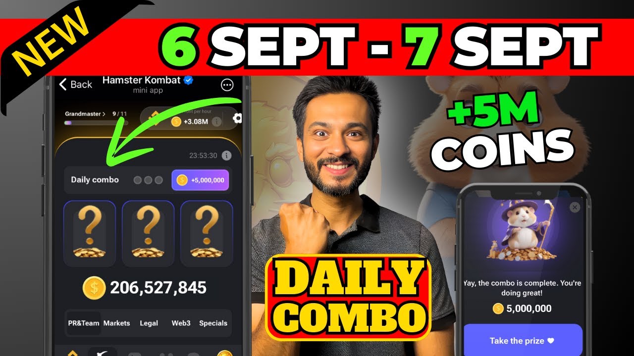 6 September Daily Combo | Hamster Kombat Daily Combo for 6 Sept - 7 ...