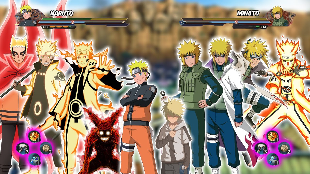 NARUTO FULL POWER VS MINATO FULL POWER | Naruto Storm 4 MOD - YouTube