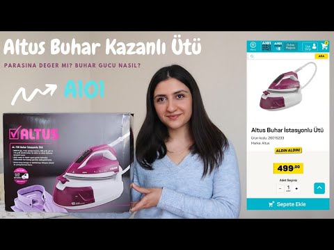 a101 den aldığım Altus Buhar İstasyonlu - Kazanlı Ütü | kutu açılımı ve inceleme