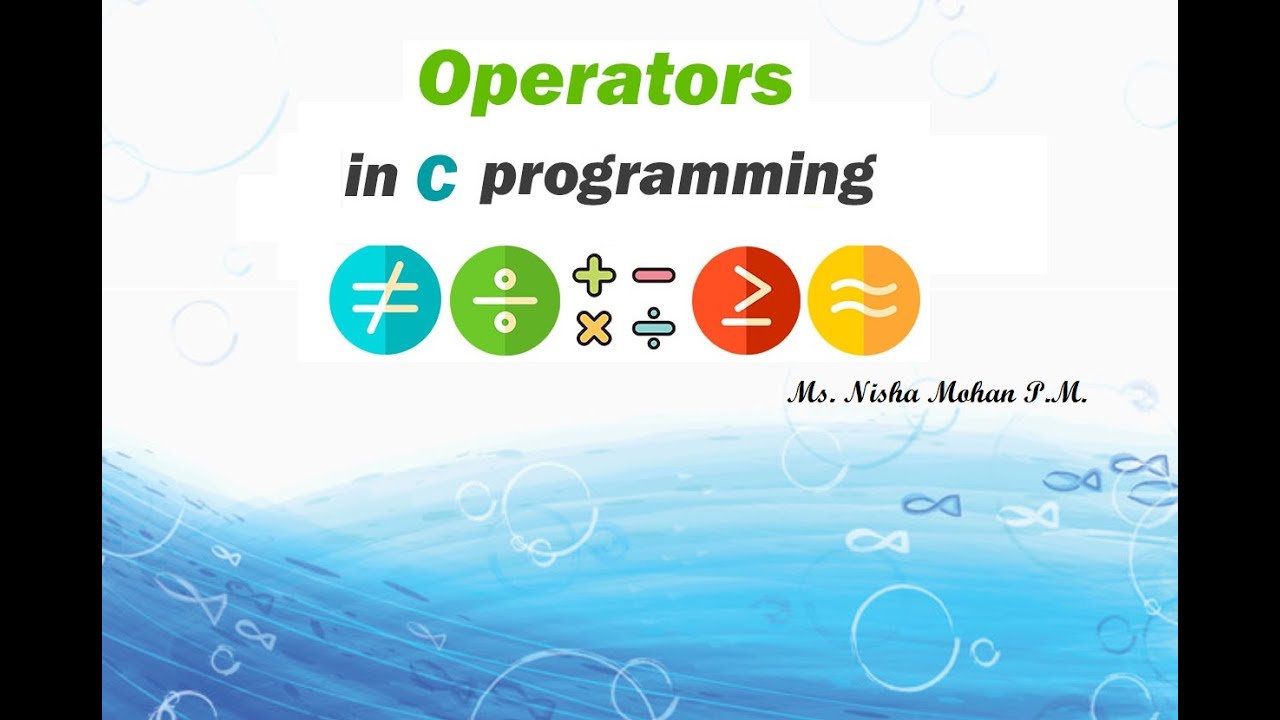 Operators in C Programming - YouTube