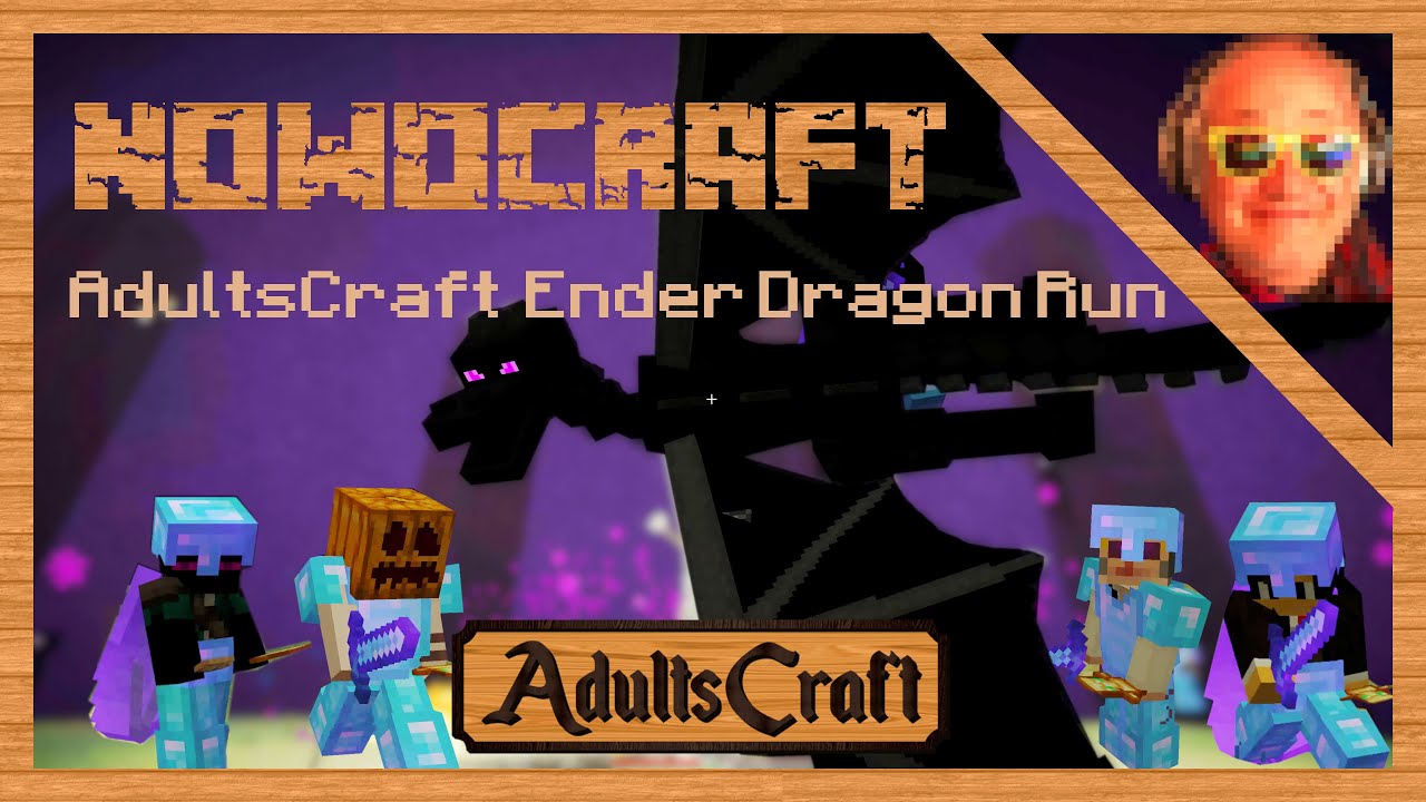ADULTSCRAFT - ENDER DRAGON RUN - Adults Play Minecraft SMP Let's Play ...