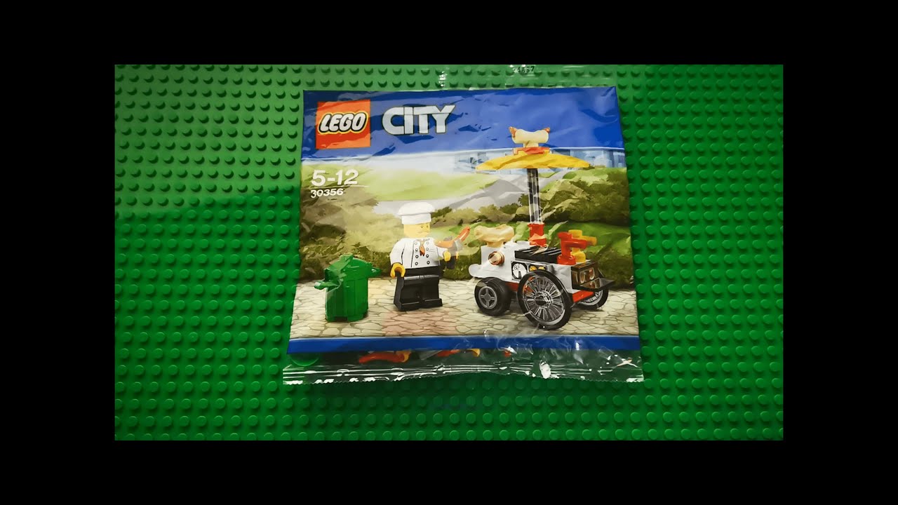 LEGO City Hot Dog Stand 30356 Unboxing and Build - YouTube