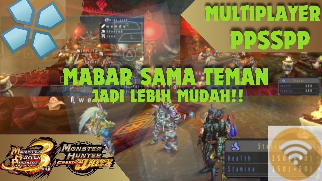 Tutorial Mabar MHFU & MHP3rd Sama Teman di PPSSPP!!! - YouTube