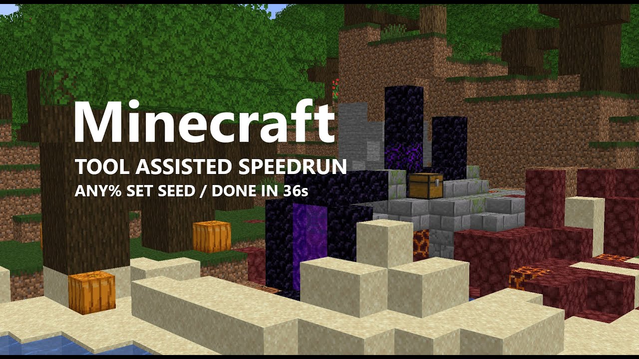 Minecraft TAS in 36 Seconds - YouTube