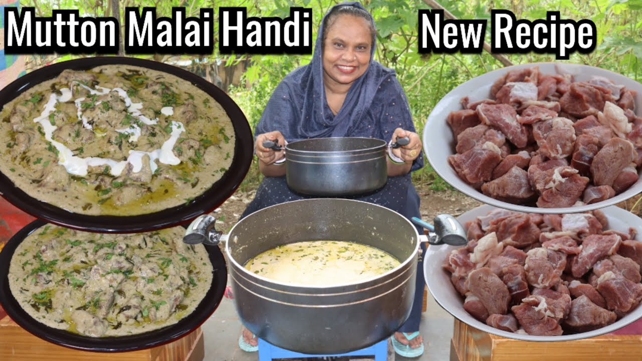 Mutton Malai Handi | Boneless Mutton Handi | Malai Mutton | Mutton ...