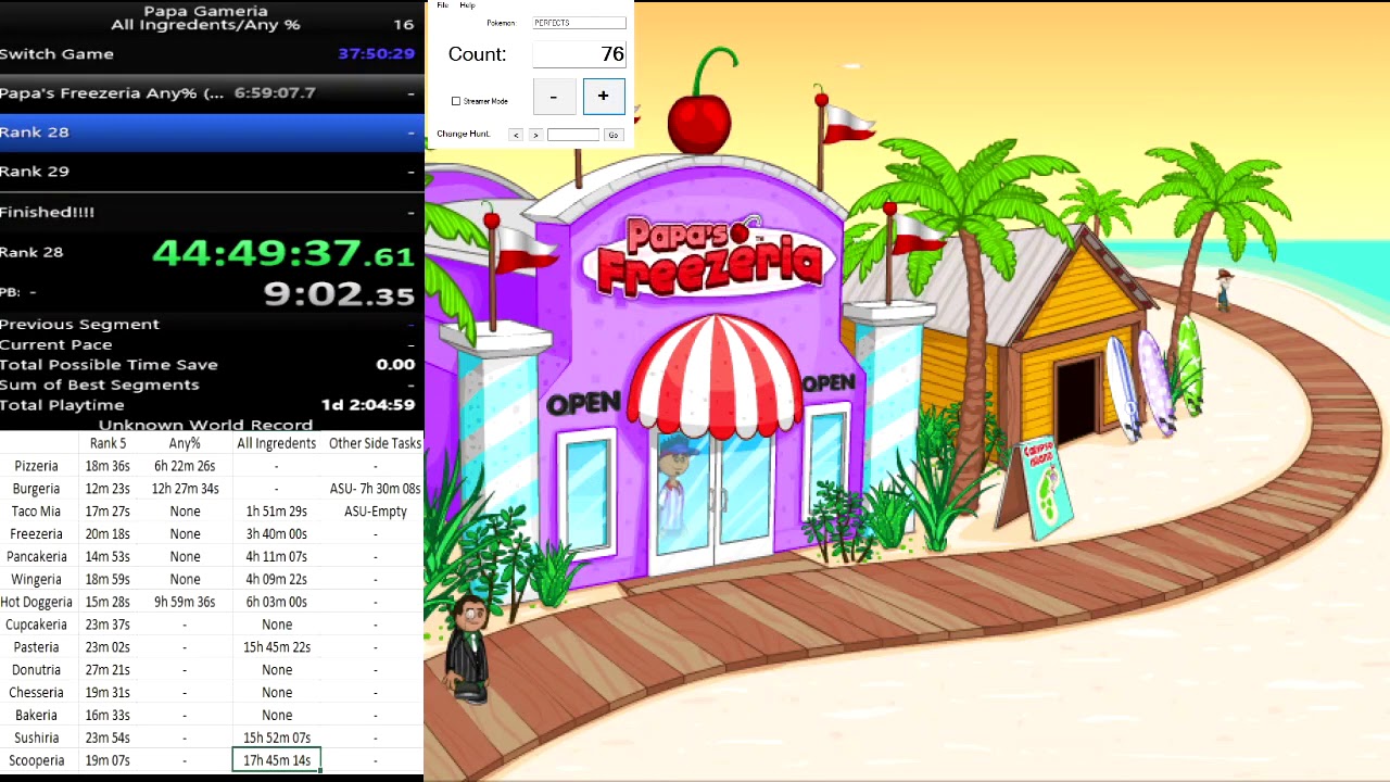 Papa's Gameria All Ingredients/Any% - Freezeria Part 3 - YouTube