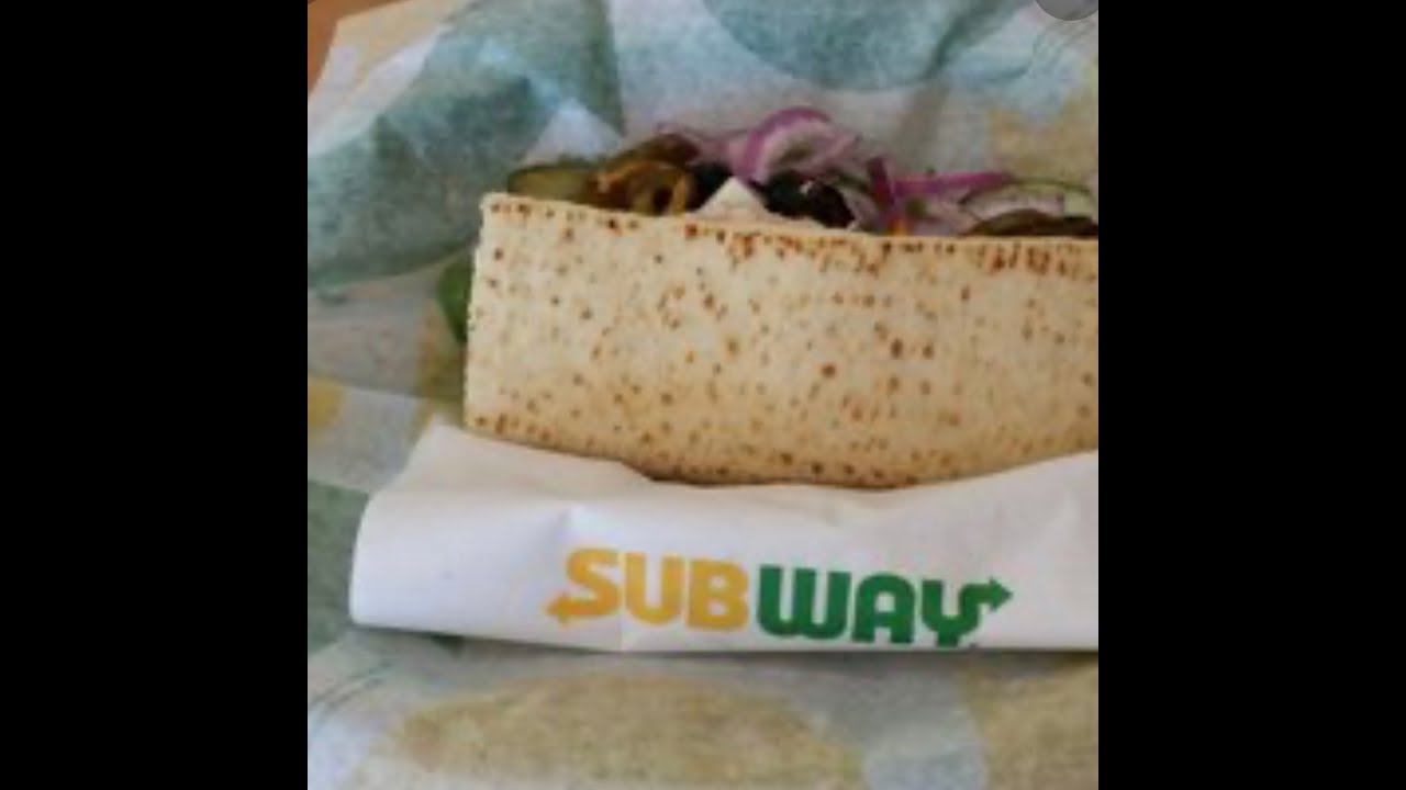 Subway Flatbread tuna Mukbang - YouTube