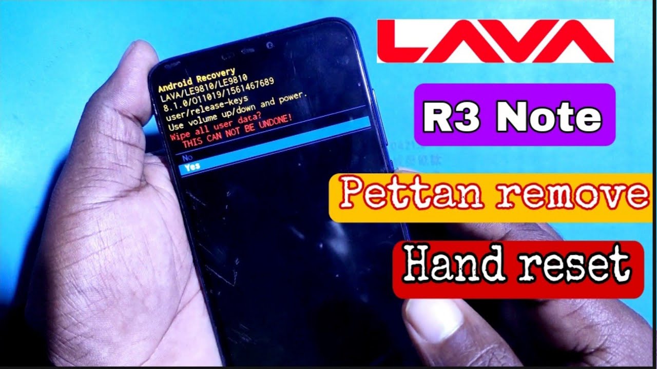 How to Lava r3 note hand reset । Lava r3 note pettan remove/le9810 ...