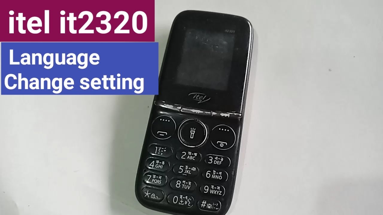 itel it2320 Language change settings - YouTube