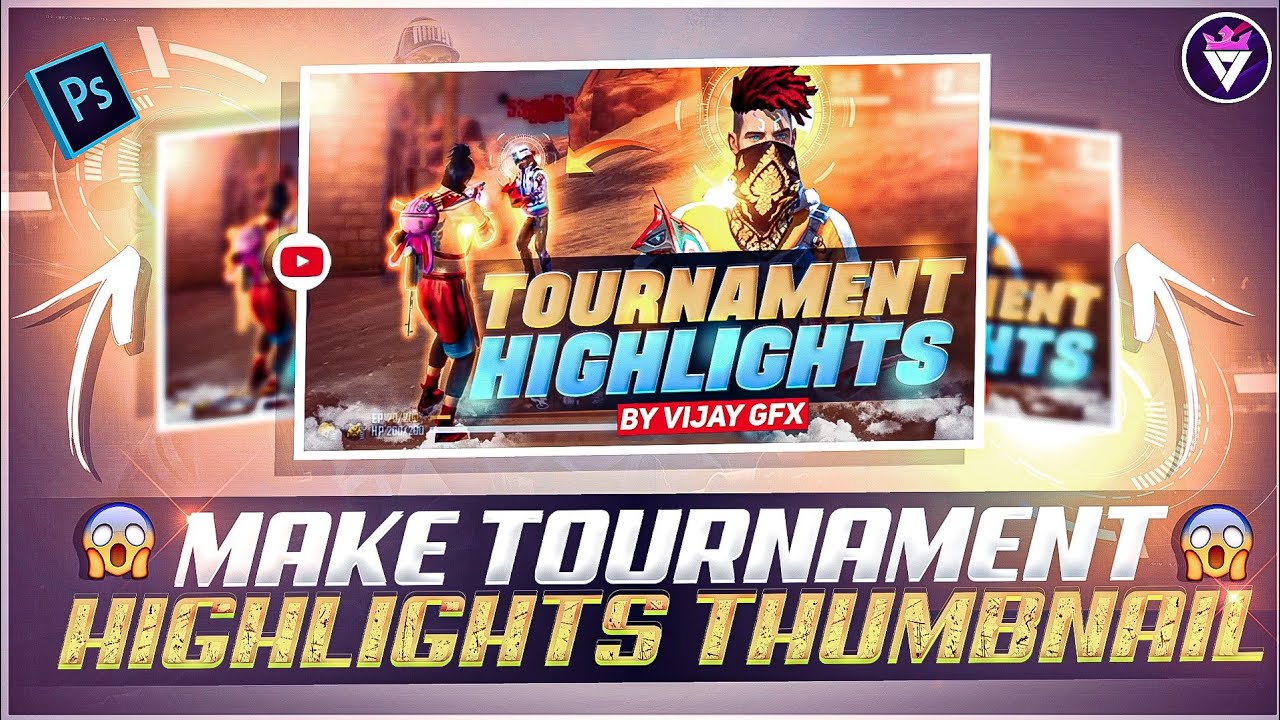 How to Make Free Fire Tournament Highlights Thumbnail | Tutorial Hindi ...