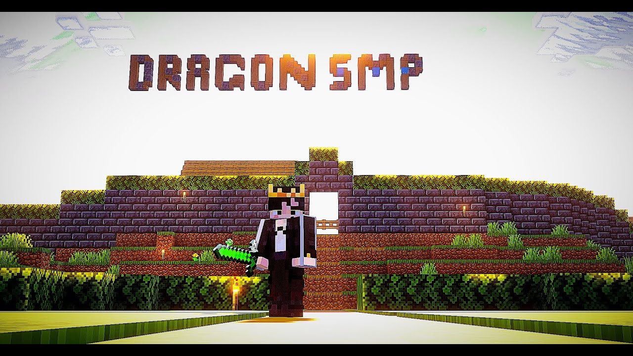 Relaxing in DRAGON SMP and Building- No voice #minecraft - YouTube