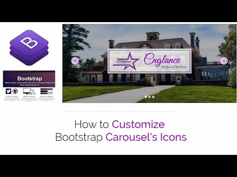 Web UI Development Tutorial Part - 8 | How to Customize Bootstrap Carousel's icon - YouTube