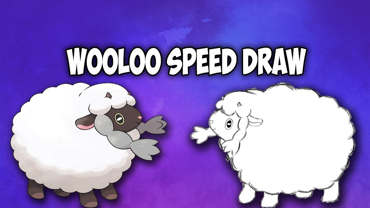 Wooloo from Pokemon Speed Draw - YouTube