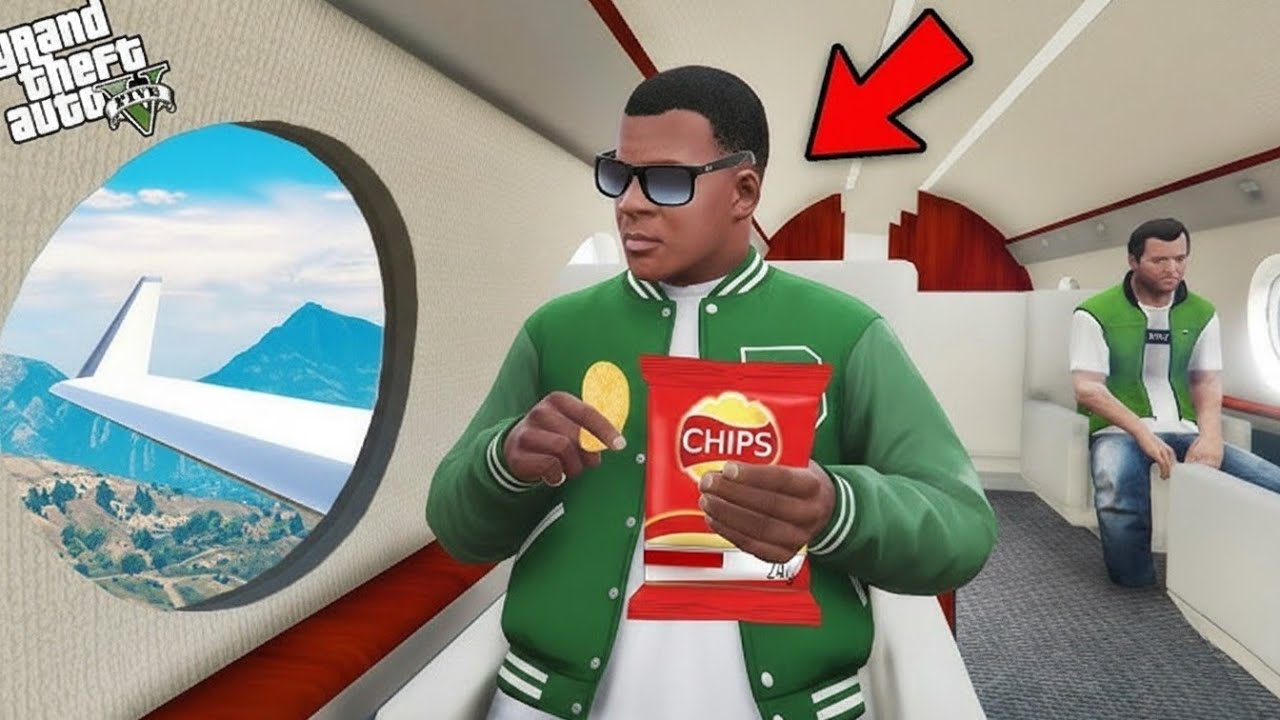 GTA 5 : Franklin First Private Jet Experience in Gta 5 !(GTA 5 MODS ...