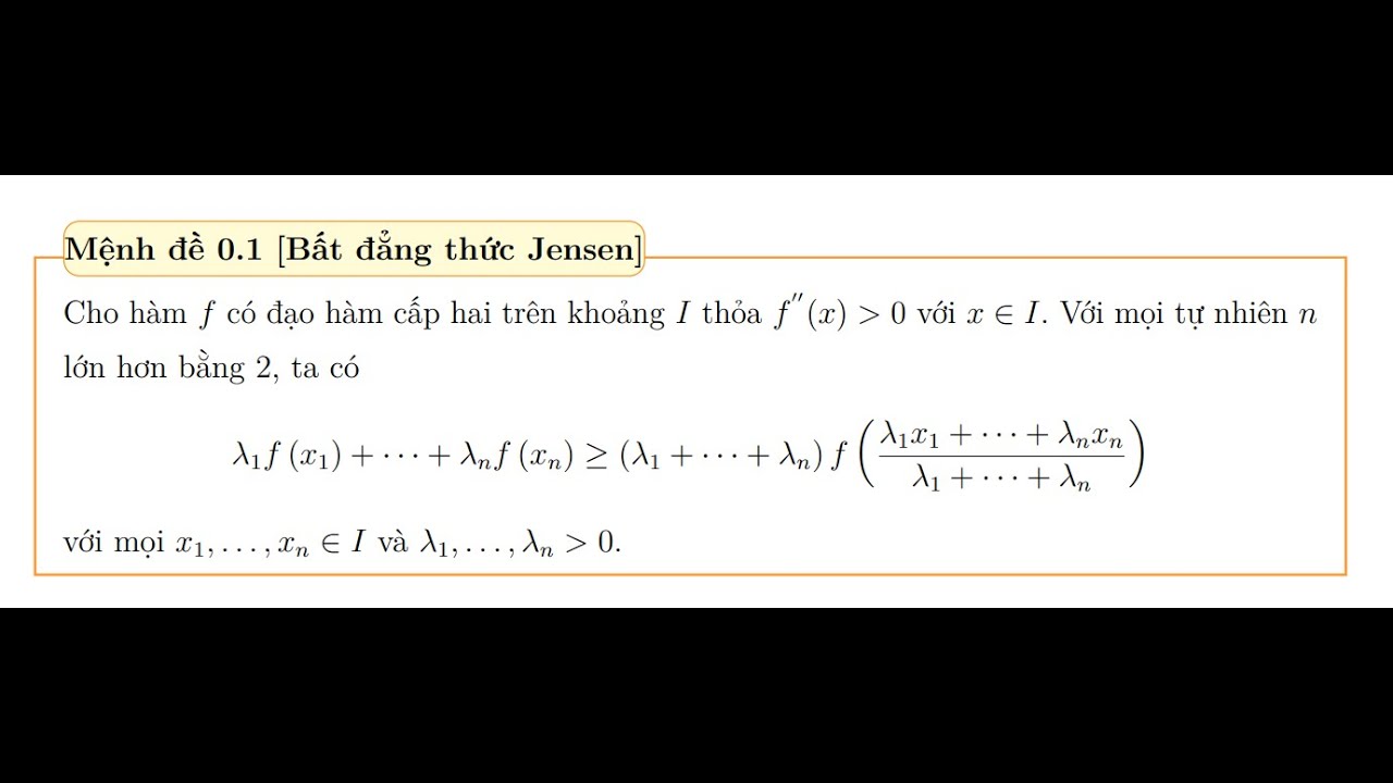 Chứng minh bất đẳng thức Jensen #Jensen - YouTube