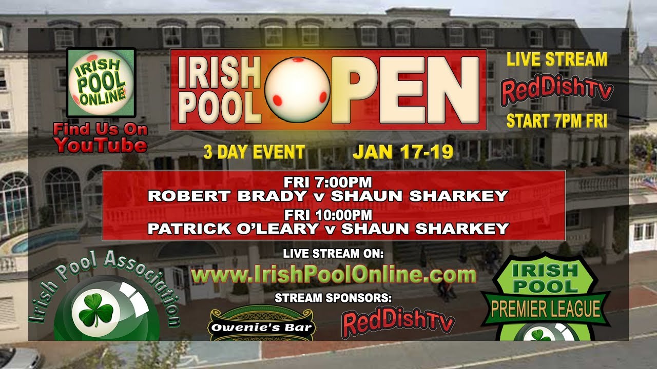 IRISH POOL OPEN 2020 - (FRIDAY) Ireland's Eightball Pool - Bridge House ...