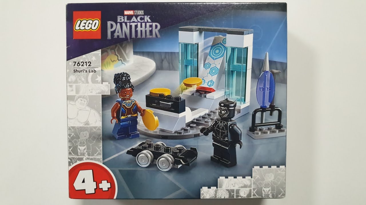 LEGO BLACK PANTHER(Shuri's Lab)UNBOXING AND REVIEW ,ASMR - YouTube