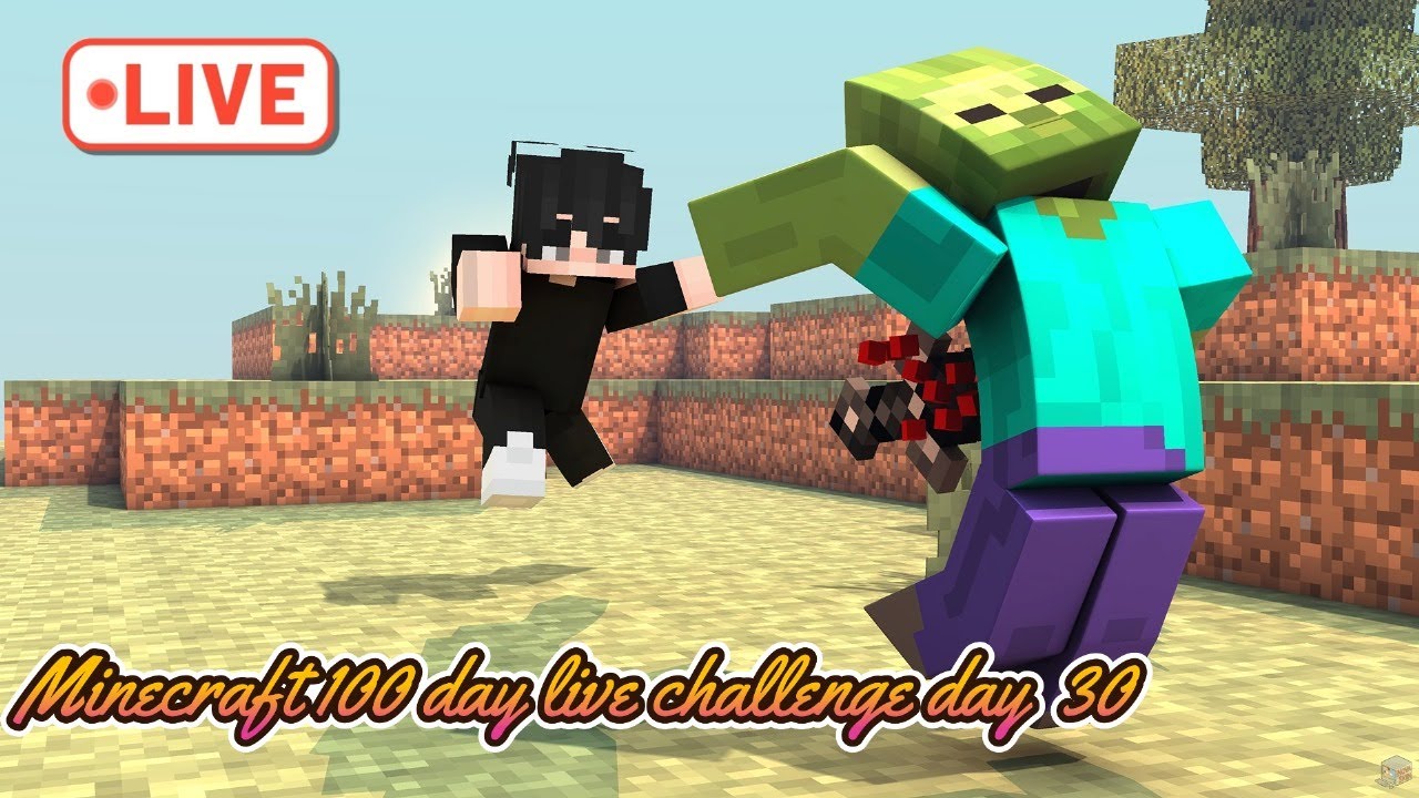 ||24/7 Minecraft 100 day live challenge DAY 30 - YouTube