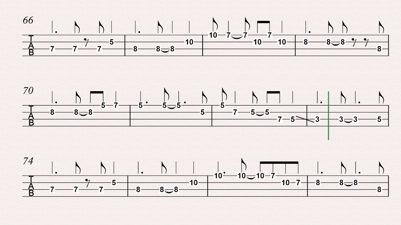 Layla Bass Tab: Eric Clapton, Derek & the Dominoes - YouTube